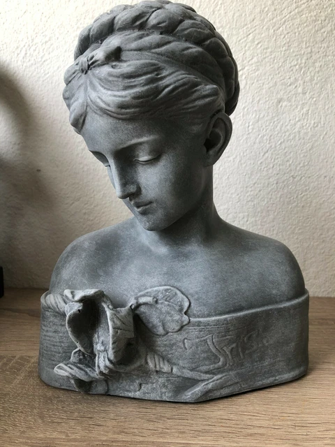 SCHÖNE DAME BÜSTE Frau Figur Skulptur Edel Shabby-Style 2004-23 EUR 34 ...