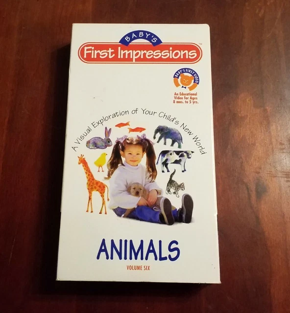 BABY'S FIRST IMPRESSIONS Animals Volume 6 VHS Tape Rare 1996 Small Fry ...