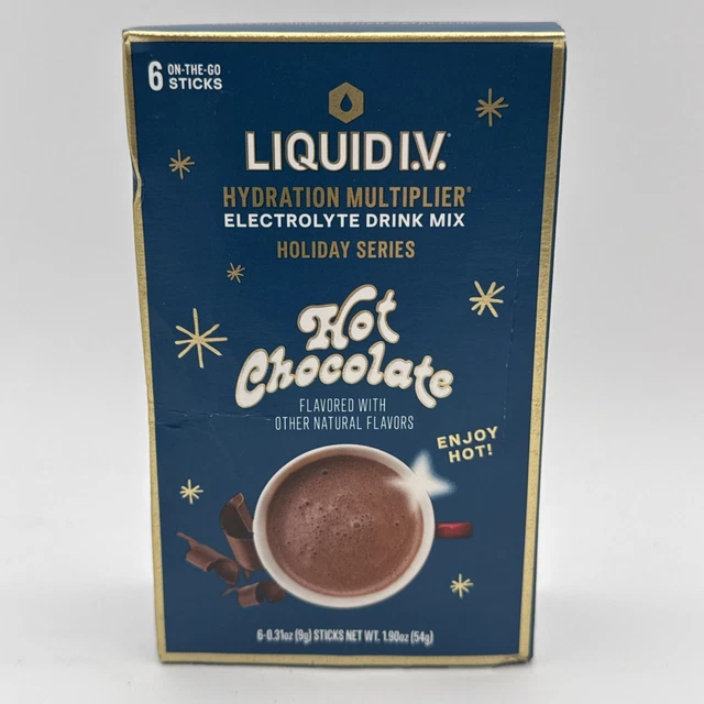 LIQUID IV HYDRATION Multiplier Holiday Series Hot Chocolate 6 ...