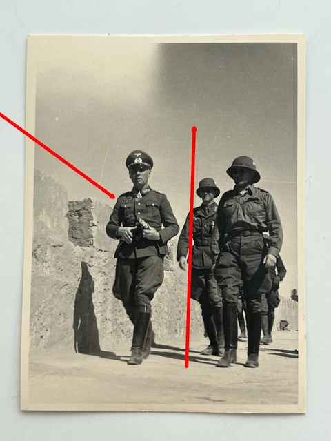 FOTO AFRIKA KORPS, Generalfeldmarschall Erwin Rommel an der Front EUR ...