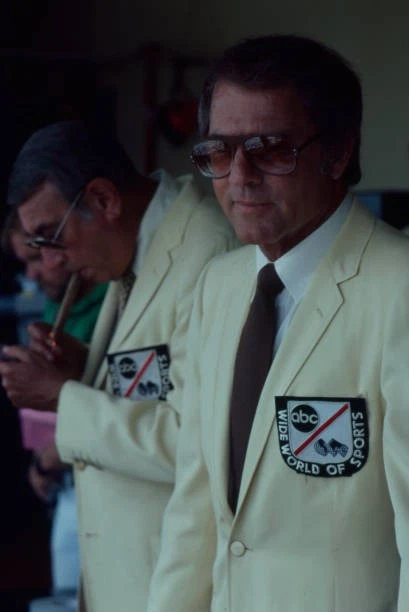HOWARD COSELL FRANK Gifford in the ABC Sports tv series Monday Nig- Old ...