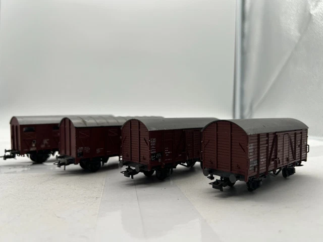 ROCO H0 GEDECKT Güterwagen der DB und SNCF 4 Stück ohne OVP EUR 39,95 - PicClick DE