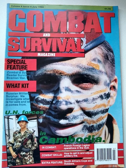COMBAT AND SURVIVAL Magazine July 1993 Volume 3 Issue 4 £7.00 - PicClick UK