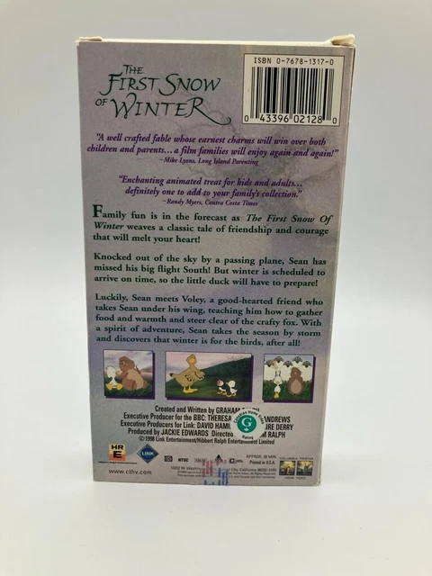 THE FIRST SNOW of Winter (VHS, 1999) Animated Special - From Canada $11 ...