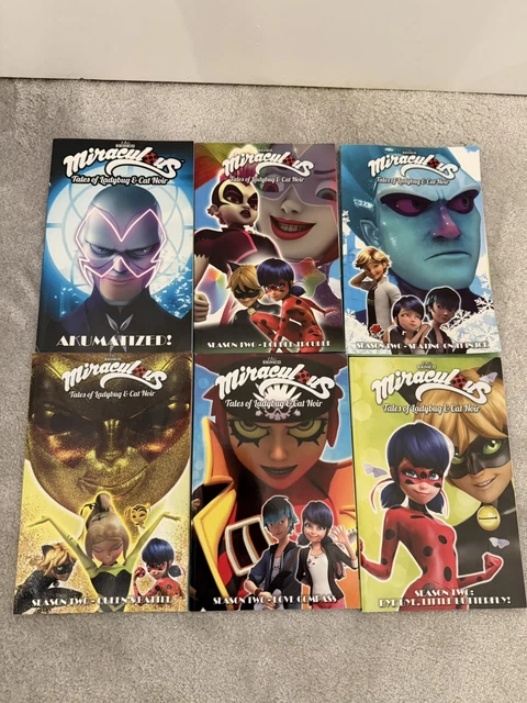 6 X MIRACULOUS: Tales of Ladybug and Cat Noir: Season Two Books Book ...