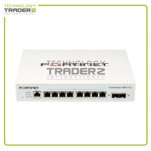 FS-108F-POE FORTINET FORTISWITCH 8 Ports PoE Gigabit Network Switch ...
