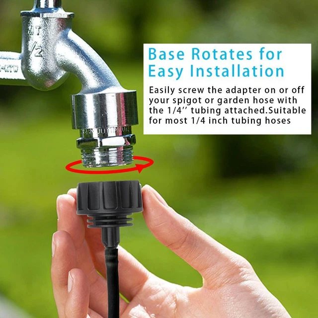 SYSTEMS HOSE ADAPTER Connectors Water Drip Drip Irrigation Tubing with ...