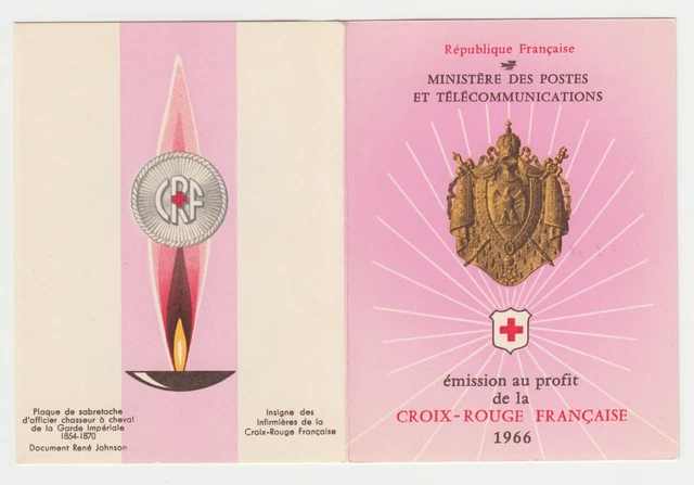 CARNET DE 8 timbres Croix-Rouge 1966 Y&T n°2015 neuf EUR 4,00 - PicClick FR
