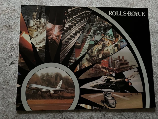 ROLLS ROYCE AERO engines brochure, 1985; Tornado Boeing 757 747 Harrier ...