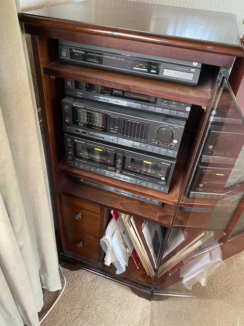 VINTAGE TECHNICS STACK system - High Quality - No Speakers - In Cabinet ...