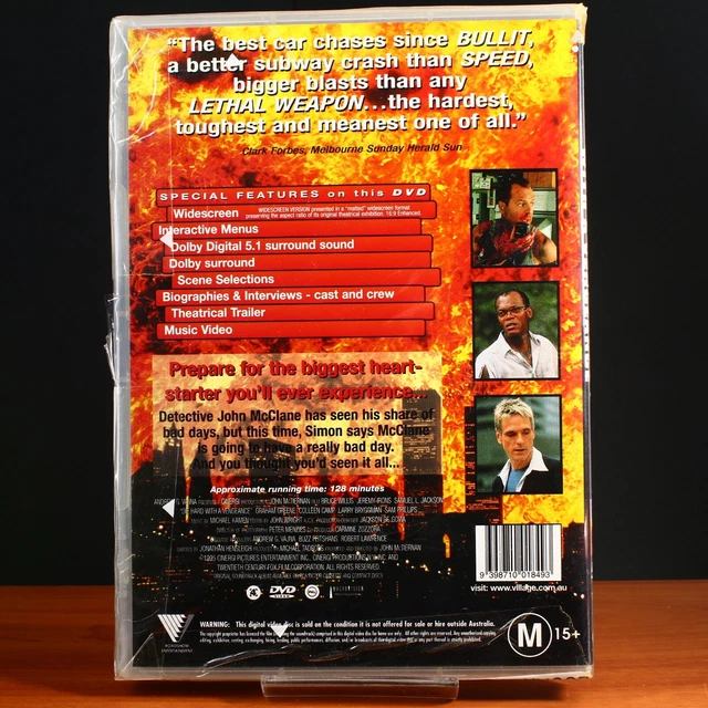 DIE HARD WITH A Vengeance WIDESCREEN DOLBY 5.1 Edition DVD SEALED Fast ...