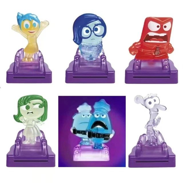 SET 6PCS MCDONALD'S Inside Out 2 Disney Pixar HAPPY MEAL TOYS JOY ANGER ...