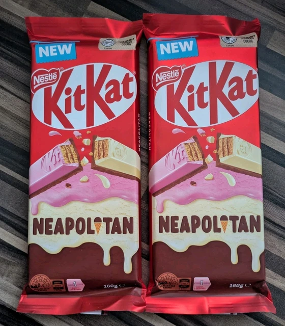 NESTLÉ KIT KAT Neapolitan 2 x 160g Australian Import Chocolate Bar £17. ...
