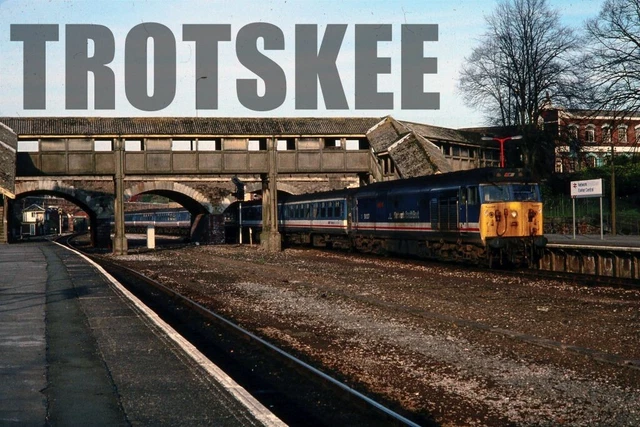 35MM SLIDE BR British Railways Diesel Loco Class 50 50037 Exeter Cen ...