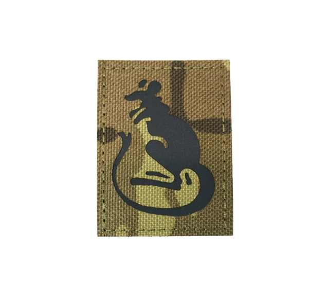 BRITISH ARMY MTP 7th Armoured Brigade Desert Rat Hook & Loop Reflective ...