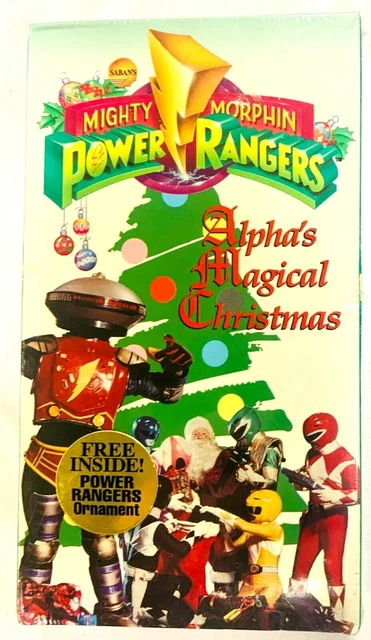 MIGHTY MORPHIN POWER Rangers Alpha's Magical Christmas (VHS, 1994) NEU ...