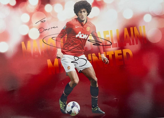 HAND SIGNED PHOTO of MAROUANE FELLAINI, MAN UTD FC, FOOTBALL autograph ...