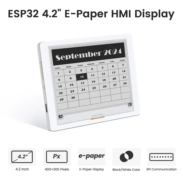 ESP32-S3 4.2 INCH E-paper E-ink HMI SPI Display for Arduino/ESP ...
