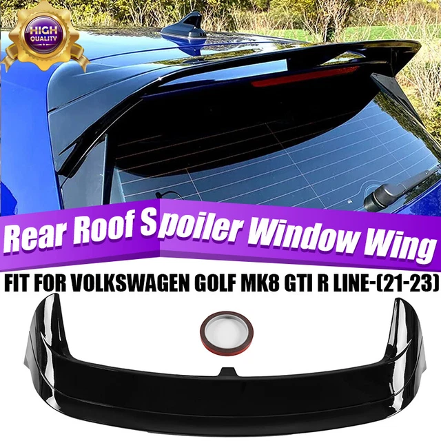 FOR VW GOLF Mk8 Gti R Line 2021+ Rear Roof Boot Spoiler Black Cs ...