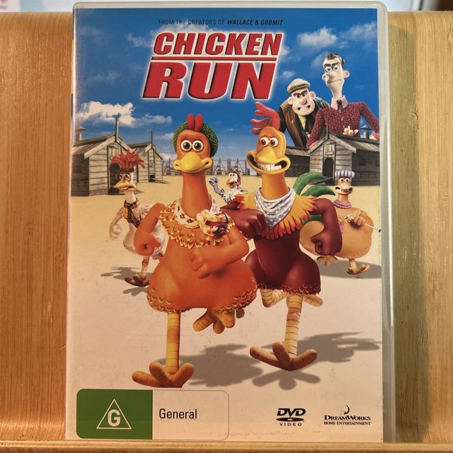 CHICKEN RUN DVD 2000 Region 4 PAL Julia Sawalha Mel Gibson Animated ...