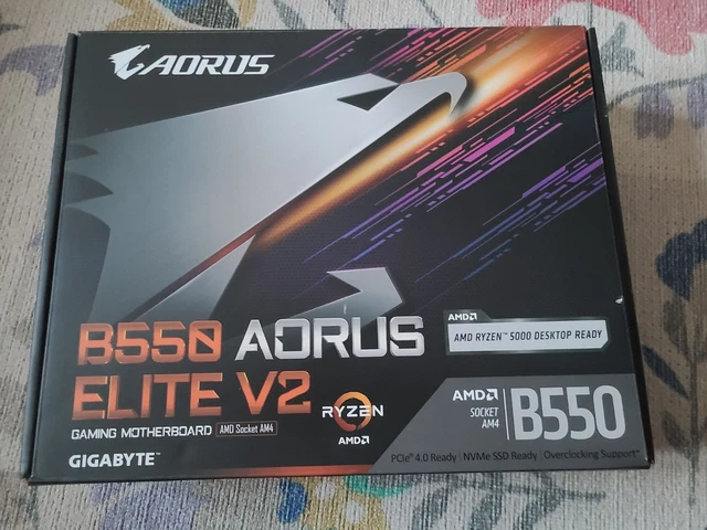 GIGABYTE AMD B550 AORUS ELITE AX V2 ATX Gaming Motherboard £109.92 ...