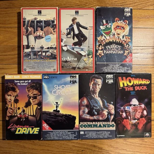 80S VHS LOT Comedy Action Just One Of The Guys License To Drive Vice ...