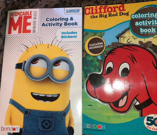 LOT OF 2 Bendon Despicable Me Clifford Coloring and Activity Children ...