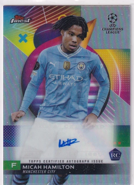 TOPPS FINEST CAMPEONES 2024 N º a-Mh Micah Hamilton Rookie Coche ...