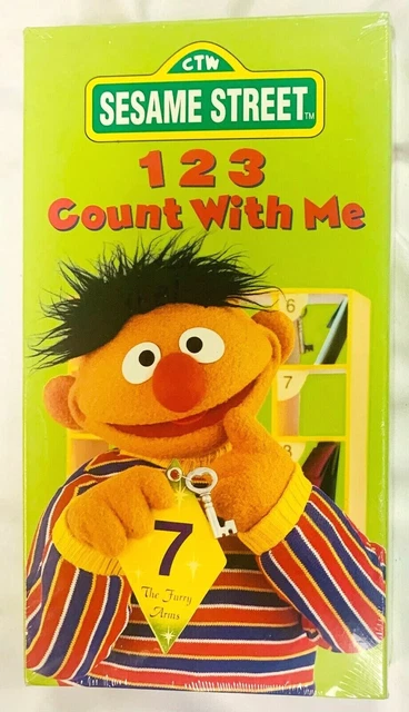 SESAME STREET 1 2 3 Count With Me (VHS, 1997) Muppets CTW Jim Henson ...