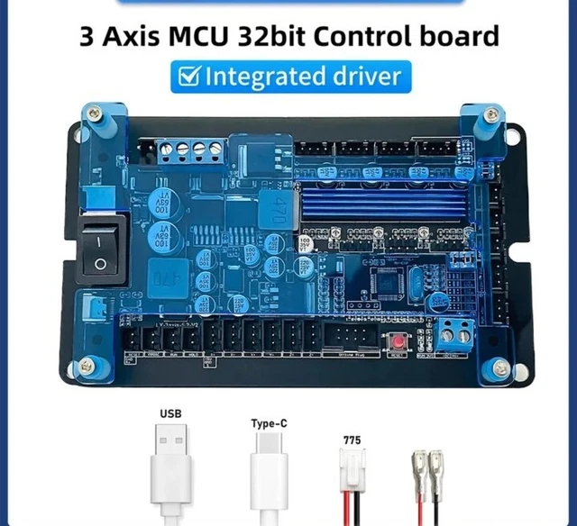 Grbl Usb Port Cnc Engraving Machine Control Board 3 Axis Control Board Usb C £28 99 Picclick Uk