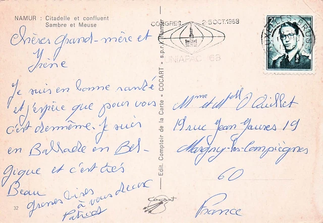 BELGIQUE NAMUR CITADELLE Et Confluent Sambre Et Meuse EUR 5,90 - PicClick FR