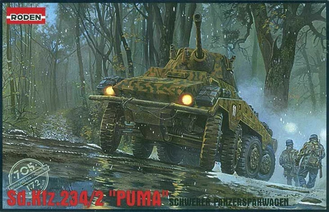 RODEN 705 - 1:72 Plus Fort Char Sd.kfz. 234/2 Puma - Neuf EUR 12,40 ...