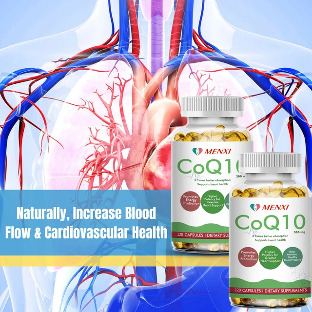 COENZYME Q-10 ANTIOXIDANT, Heart Health Support, Increase Energy ...