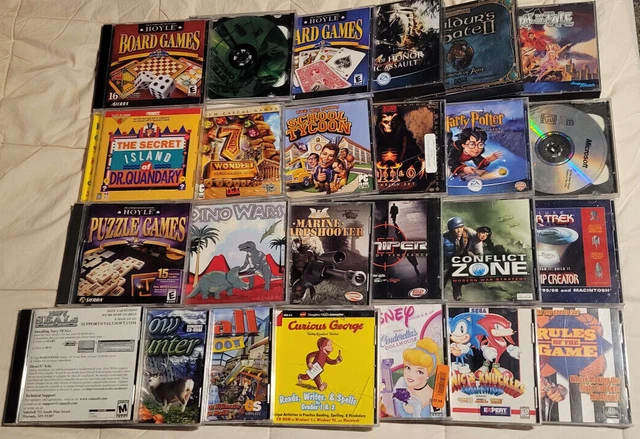 PC COMPUTER WINDOWS CD Games Lot - Diablo II Sonic Knuckles Baldur's ...
