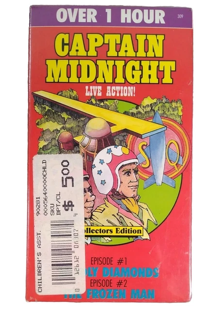 CAPTAIN MIDNIGHT LIVE Action VHS 2 Episodes with Original Commercials ...