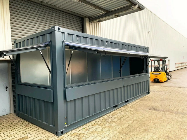 20 ` FUSS Kiosk , Verkaufscontainer, Messecontainer, Kirmesstand neu ...