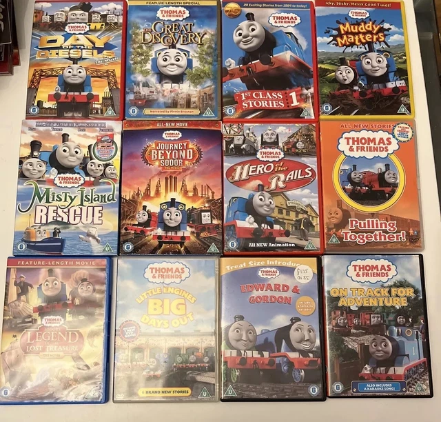 12 X THOMAS The Tank Engine DVD Movie & Series Bundle Disc Set £10.00 ...
