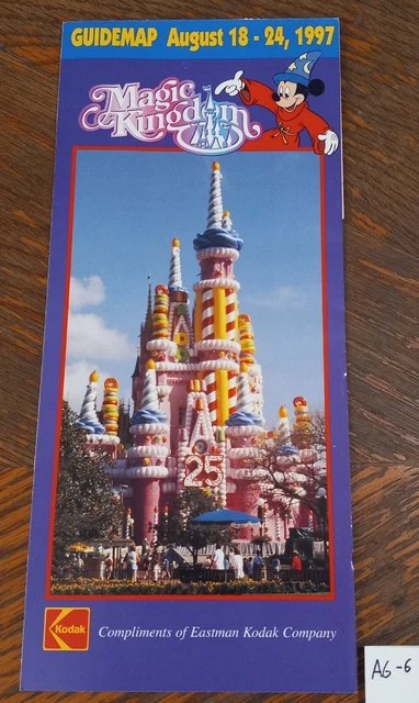 WALT DISNEY WORLD Magic Kingdom Guide Map 1997 £9.40 - PicClick UK