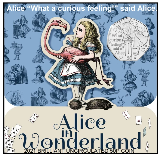2021 B/U(ALICE)WORLD’S FIRST Alice’s Adventures in Wonderland 50pCoin ...