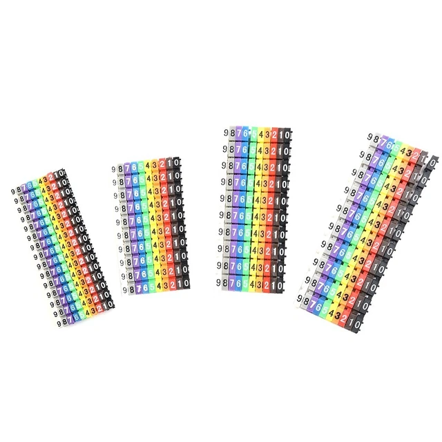 BRAND NEW WIRE Number Box Cable Markers Clip-on Design For Wire 1.5-6mm ...