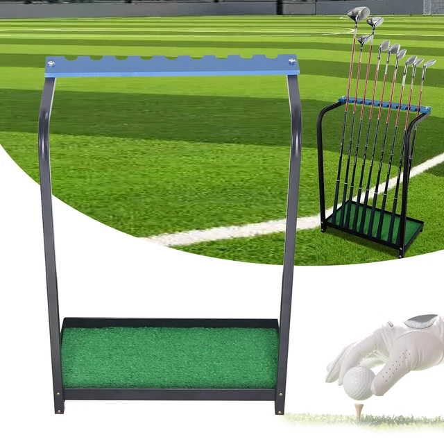 PORTABLE GOLF CLUB Display Rack Golf Putter Storage Organizer 9 Club ...