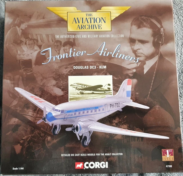 CORGI AVIATION ARCHIVE 47108 1:144 Douglas DC-3 PH-TDZ KLM - 1st Issue ...