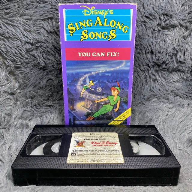 DISNEYS SING ALONG Songs - Peter Pan: You Can Fly VHS Tape 1993 Kids ...