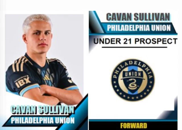 CARTE PERSONNALISÉE CAVAN Sullivan Philadelphia Union & Manchester City ...
