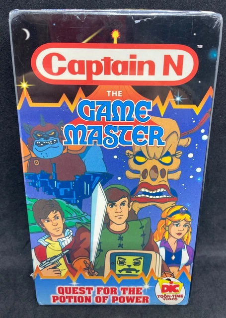 NINTENDO VHS RARE 1989 Captain N Game Master Quest for Potion USA New ...
