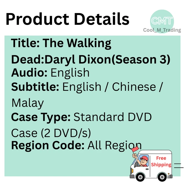 THE WALKING DEAD Daryl Dixon Season 3 (2025) DVD | S3 | Horror Action ...