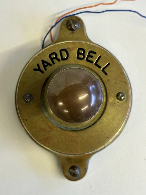 RAILWAYANA SIGNALLING SIGNAL Box Brass Block Plunger - Yard Bell £150. ...