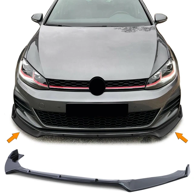 FRONTSPOILERLIPPE SPOILERLIPPE SCHWARZ für VW Golf 7 GTI Limousine 12-21 EUR 79,80 - PicClick FR