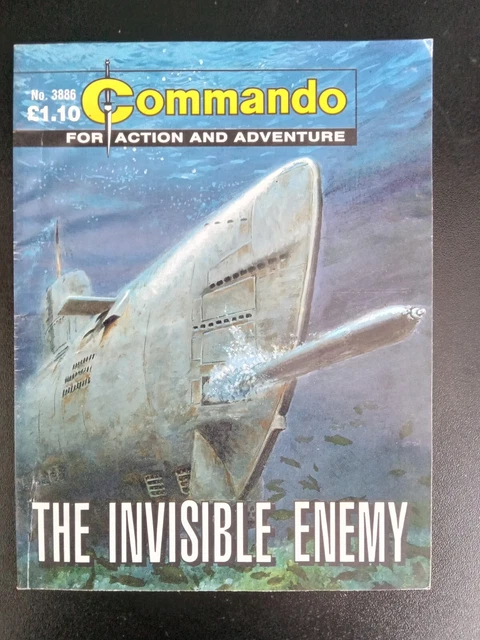 COMMANDO COMIC NUMBER 3886 The Invisible Enemy Military Action Comic ...