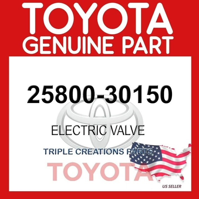 2580030150 GENUINE TOYOTA VALVE ASSY, ELECTRIC EGR CONTROL 25800-30150 ...